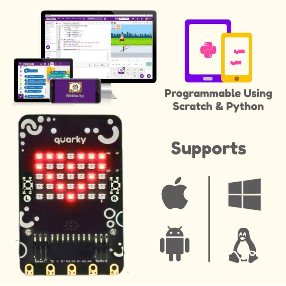 Quarky Explorer Kit - Learn Coding & AI Super-Fun with 15+ Projects!