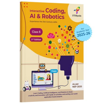 Interactive Coding, AI and Robotics Book for Class 6