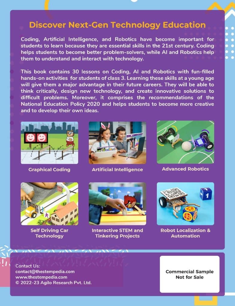 Class 3 Coding Artificial Intelligence And Robotics Book 