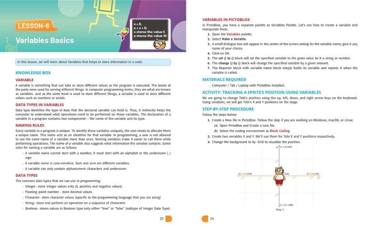 Interactive Coding, AI and Robotics Book for Class 6