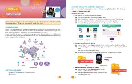 Interactive Coding, AI and Robotics Book for Class 7