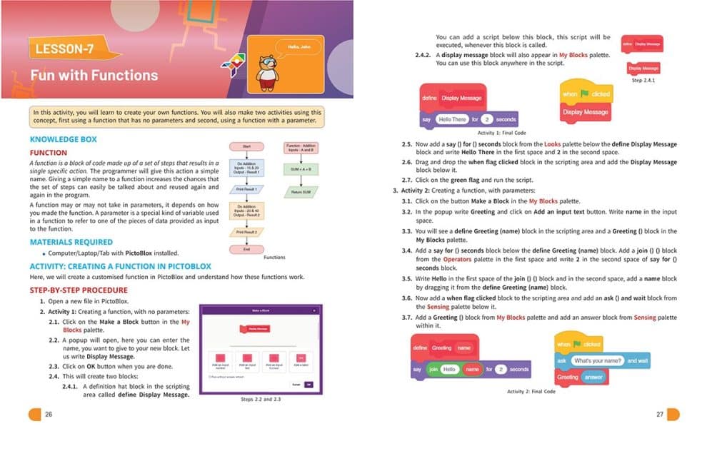 Interactive Coding Ai And Robotics Book For Class 7