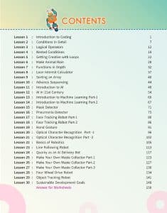 Interactive Coding, AI and Robotics Book for Class 8