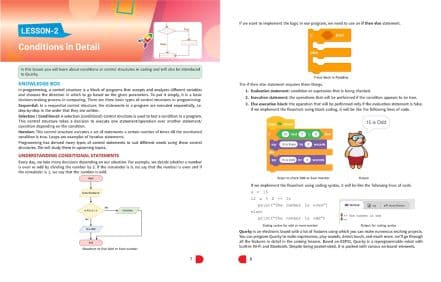 Interactive Coding, AI and Robotics Book for Class 8