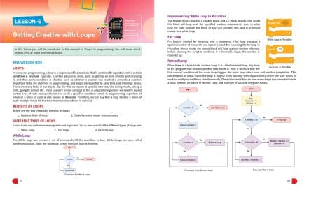 Interactive Coding, AI and Robotics Book for Class 8