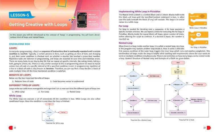 Interactive Coding, AI and Robotics Book for Class 8