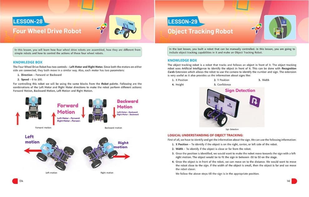 Interactive Coding, AI and Robotics Book for Class 8
