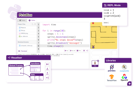 PictoBlox - Python and Block-Based AI Programming Software for Kids