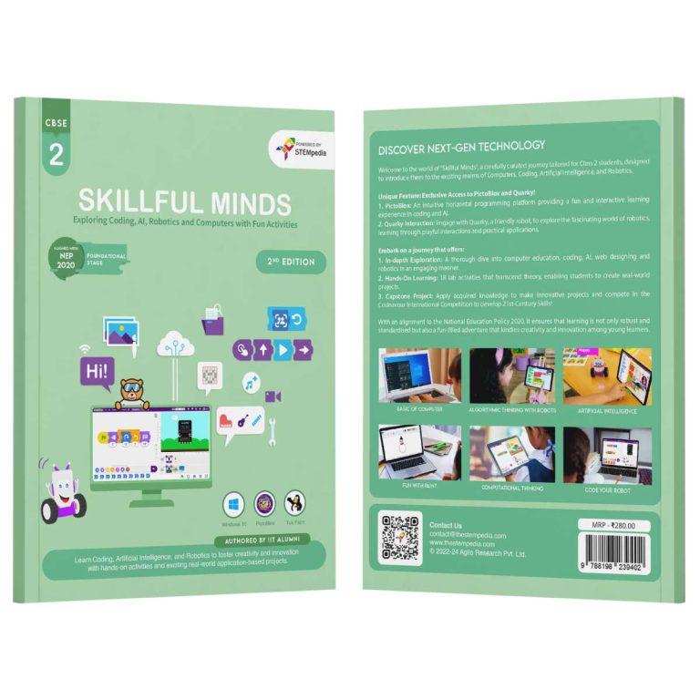CBSE Class 2 AI, Coding, Robotics, and Computer Book