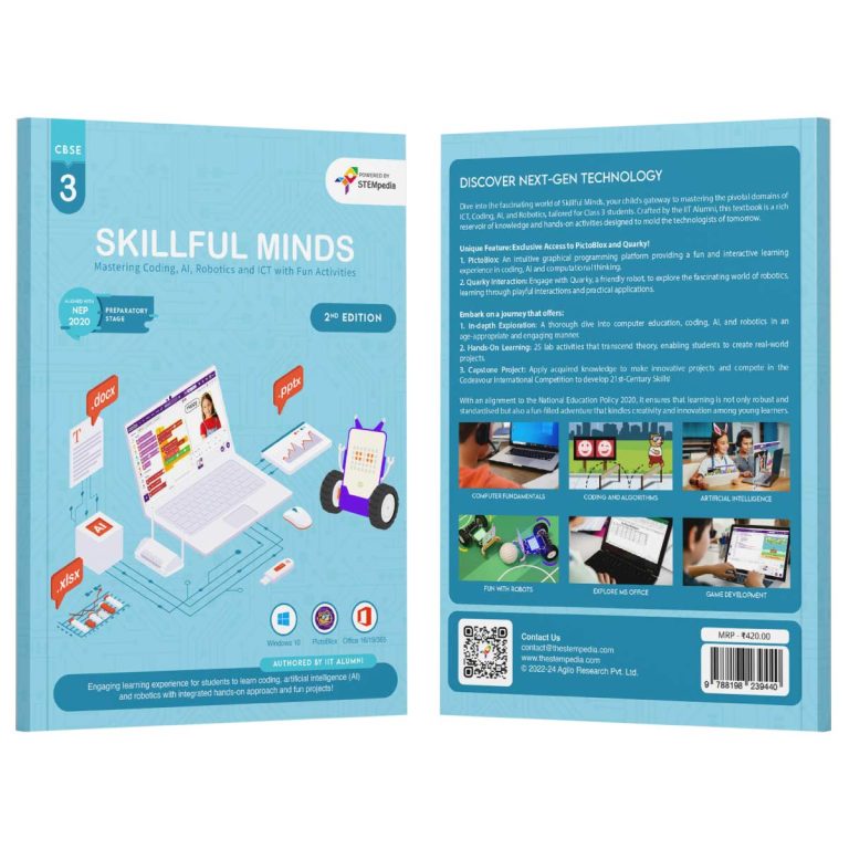 CBSE Class 3 AI, Coding, Robotics, and Computer Book