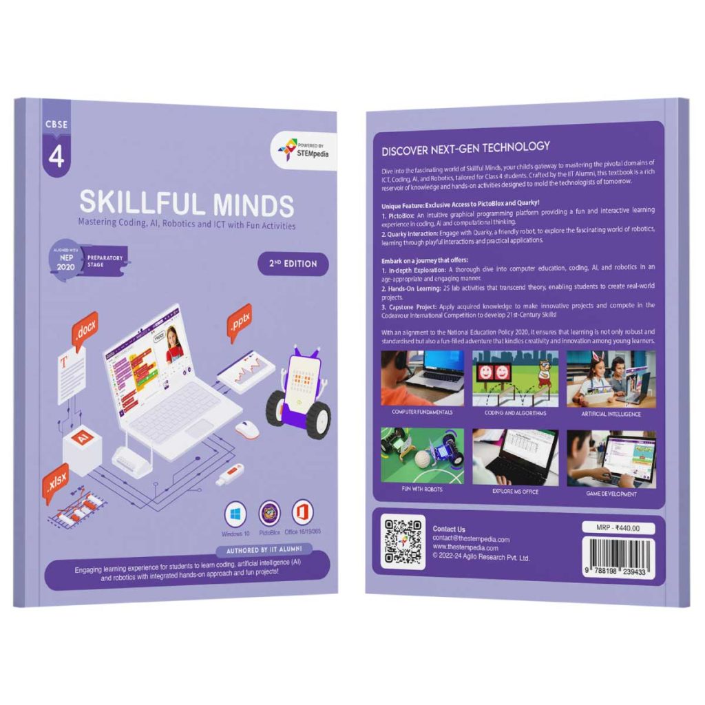 CBSE Class 4 AI, Coding, Robotics, and Computer Book