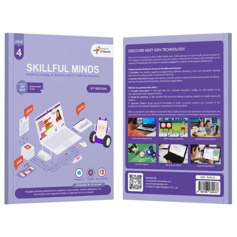 CBSE Class 4 AI, Coding, Robotics, and Computer Book