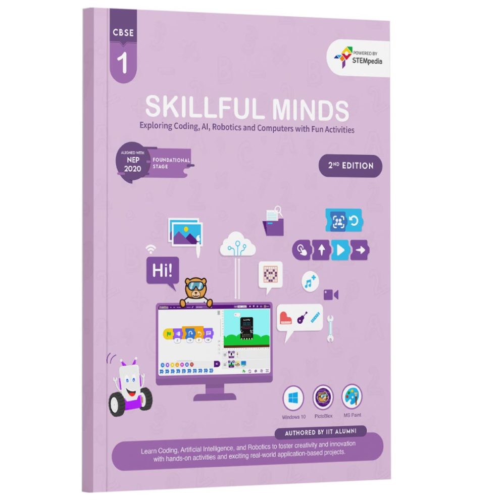 CBSE Class 1 AI, Coding, Robotics, and Computer Book