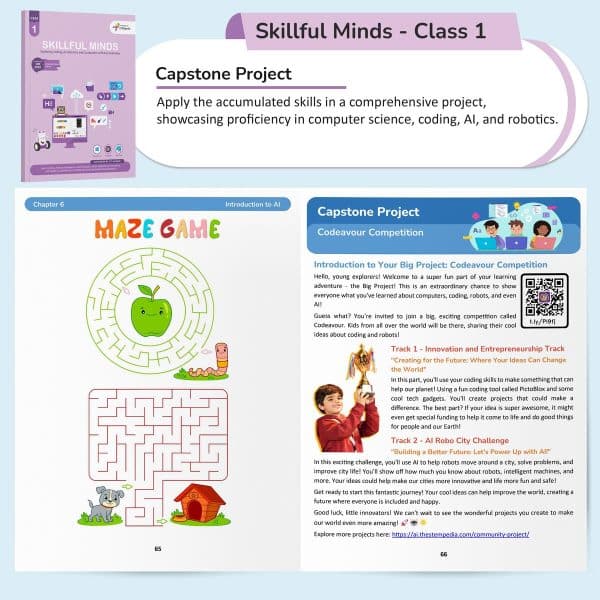 CBSE Class 1 AI, Coding, Robotics, and Computer Book