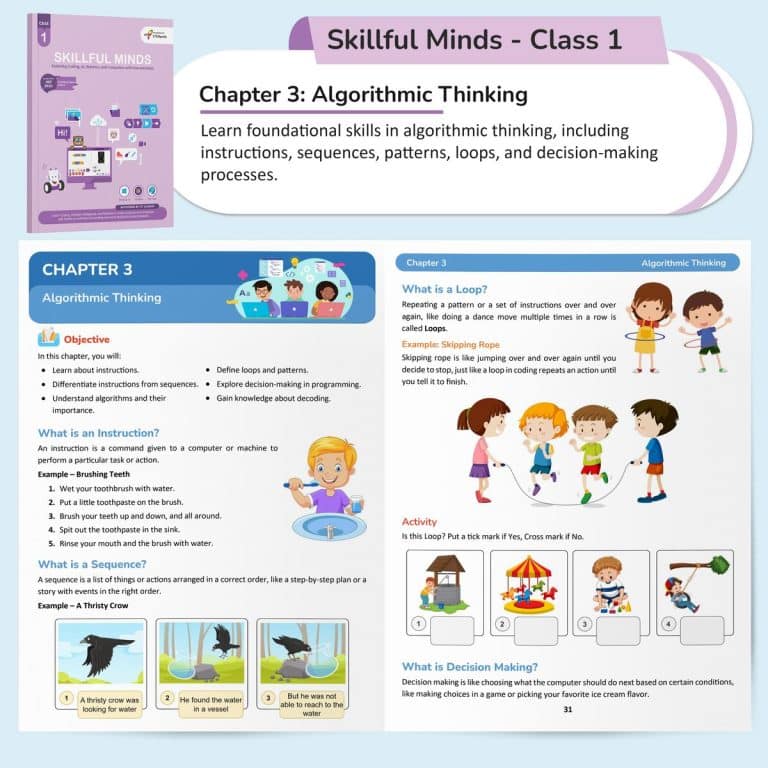 CBSE Class 1 AI, Coding, Robotics, and Computer Book