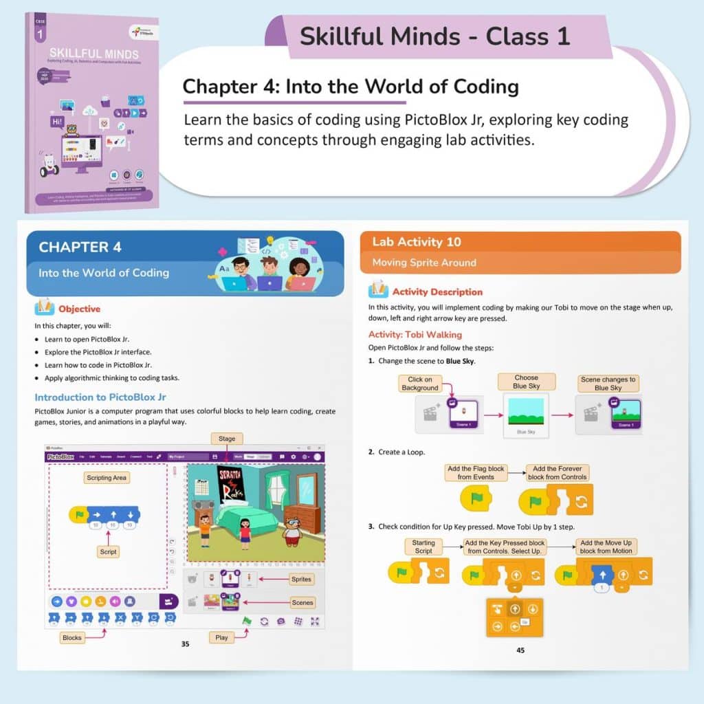 CBSE Class 1 AI, Coding, Robotics, and Computer Book