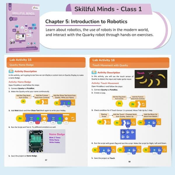 CBSE Class 1 AI, Coding, Robotics, and Computer Book