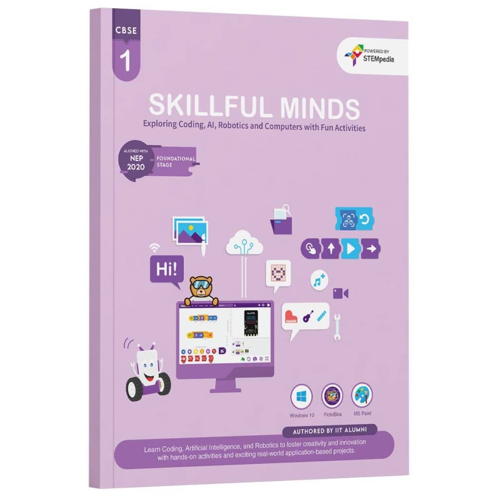 CBSE Class 1 AI, Coding, Robotics, and Computer Book