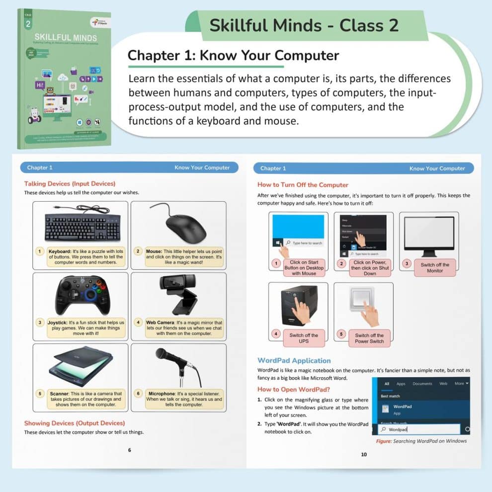 CBSE Class 2 AI, Coding, Robotics, and Computer Book