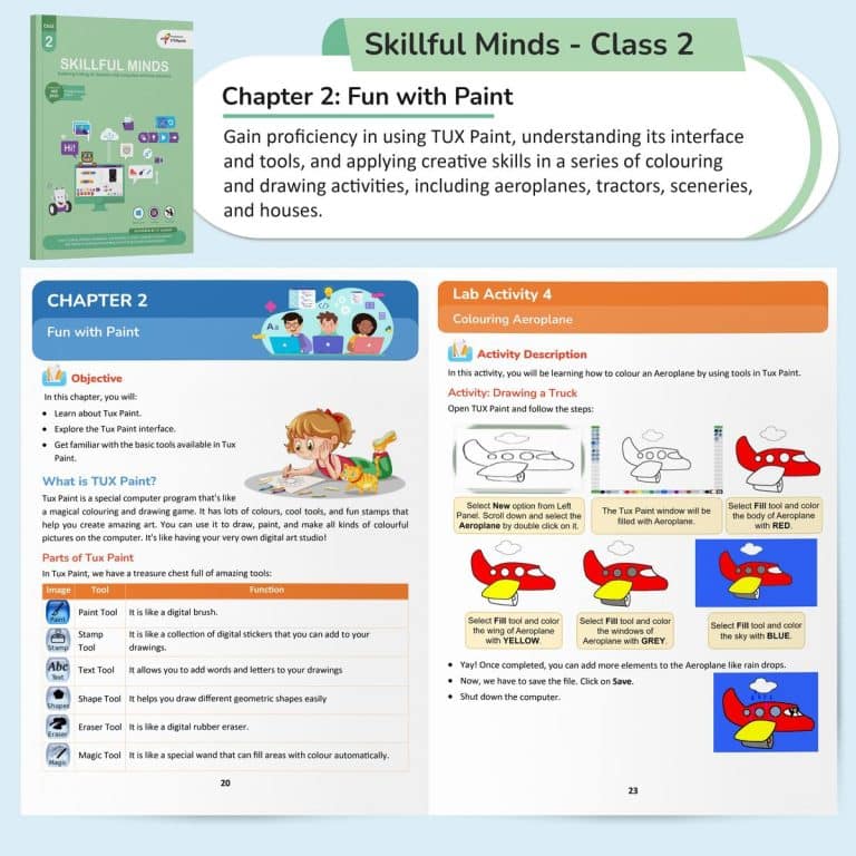 CBSE Class 2 AI, Coding, Robotics, and Computer Book