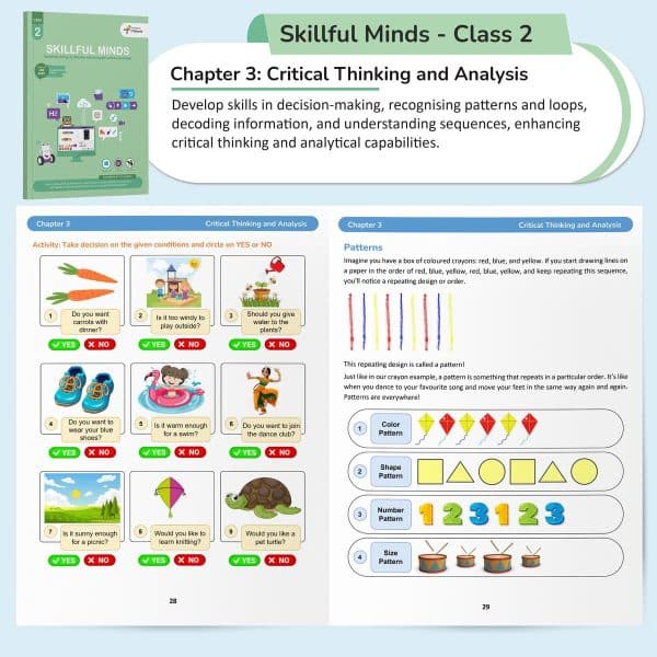 CBSE Class 2 AI, Coding, Robotics, and Computer Book