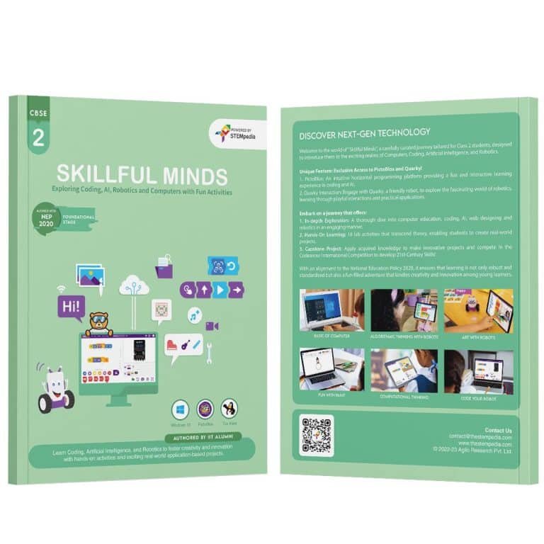 CBSE Class 2 AI, Coding, Robotics, and Computer Book