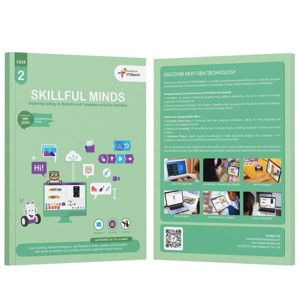 CBSE Class 2 AI, Coding, Robotics, and Computer Book