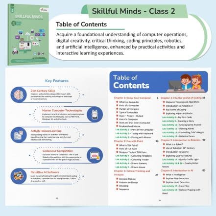 CBSE Class 2 AI, Coding, Robotics, and Computer Book