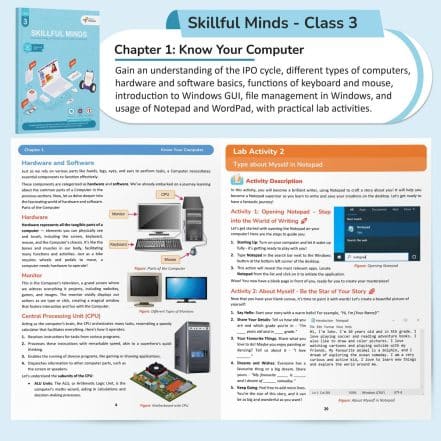 CBSE Class 3 AI, Coding, Robotics, and Computer Book