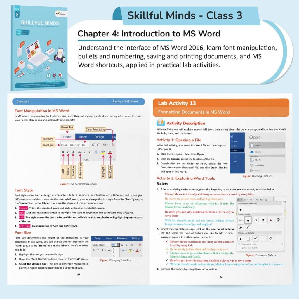 CBSE Class 3 AI, Coding, Robotics, and Computer Book
