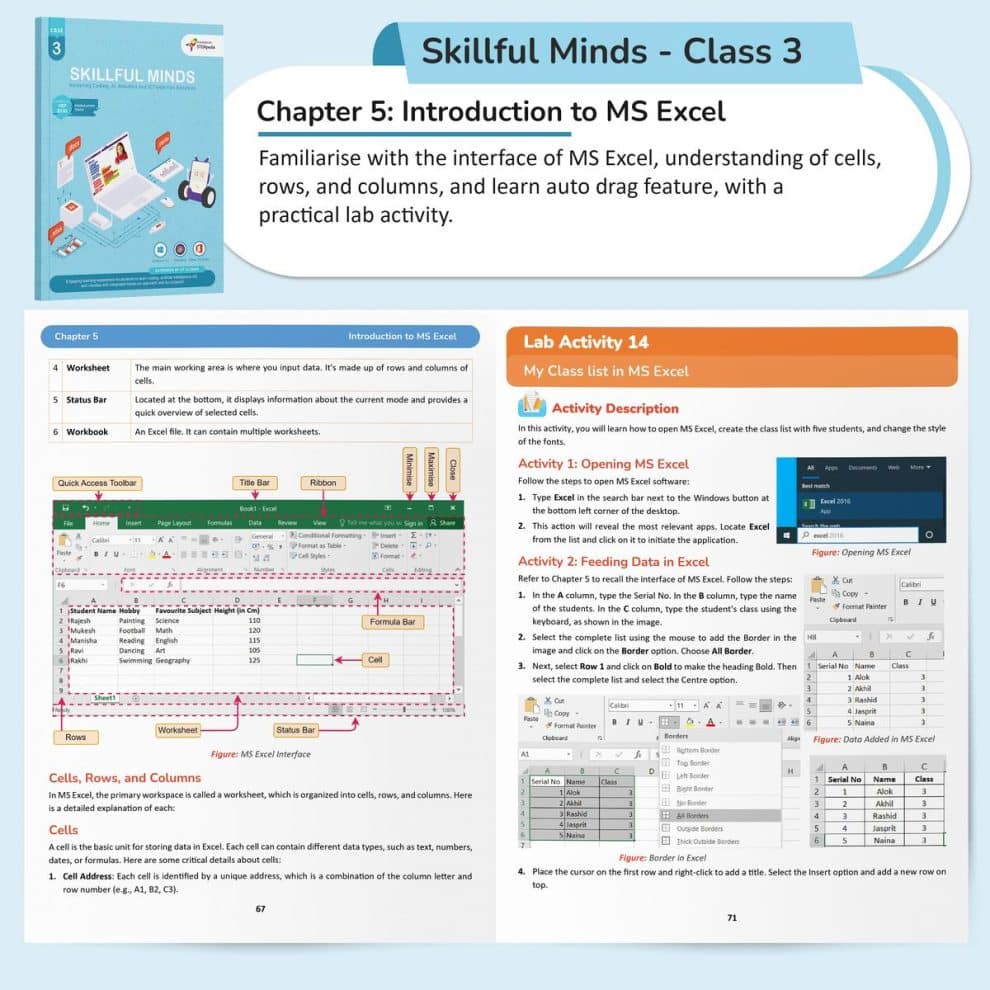 CBSE Class 3 AI, Coding, Robotics, and Computer Book