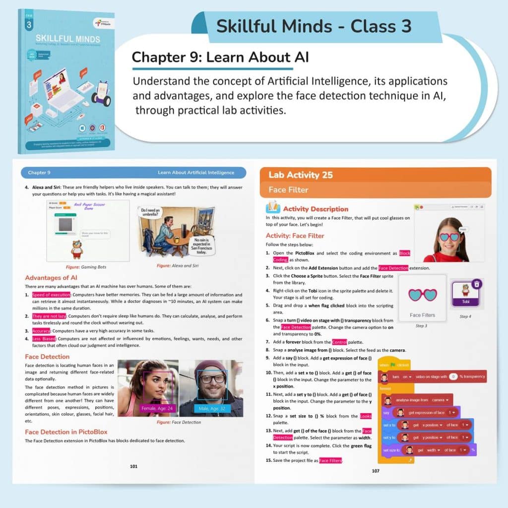 CBSE Class 3 AI, Coding, Robotics, and Computer Book