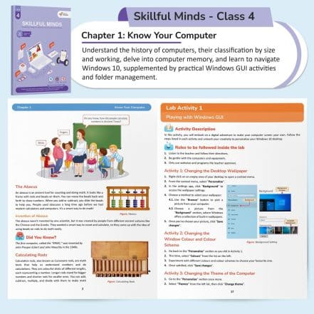 CBSE Class 4 AI, Coding, Robotics, and Computer Book