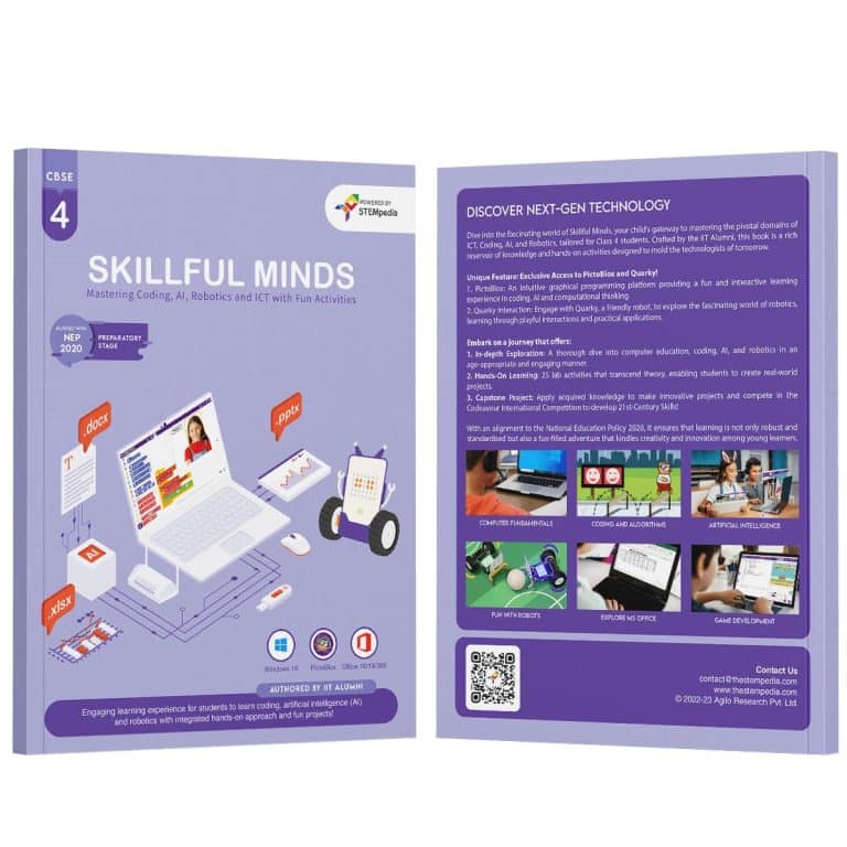 CBSE Class 4 AI, Coding, Robotics, and Computer Book