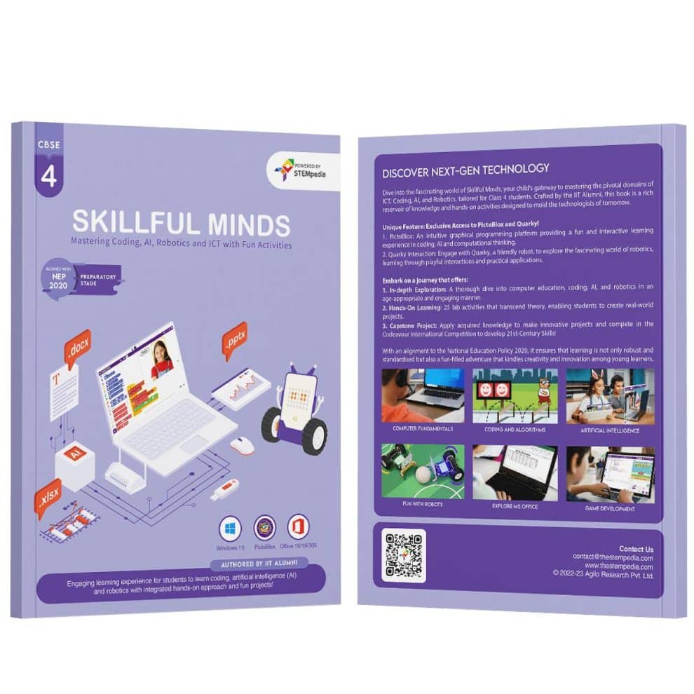 CBSE Class 4 AI, Coding, Robotics, and Computer Book