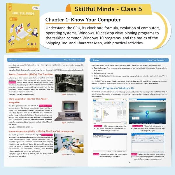 CBSE Class 5 AI, Coding, Robotics, and Computer Book