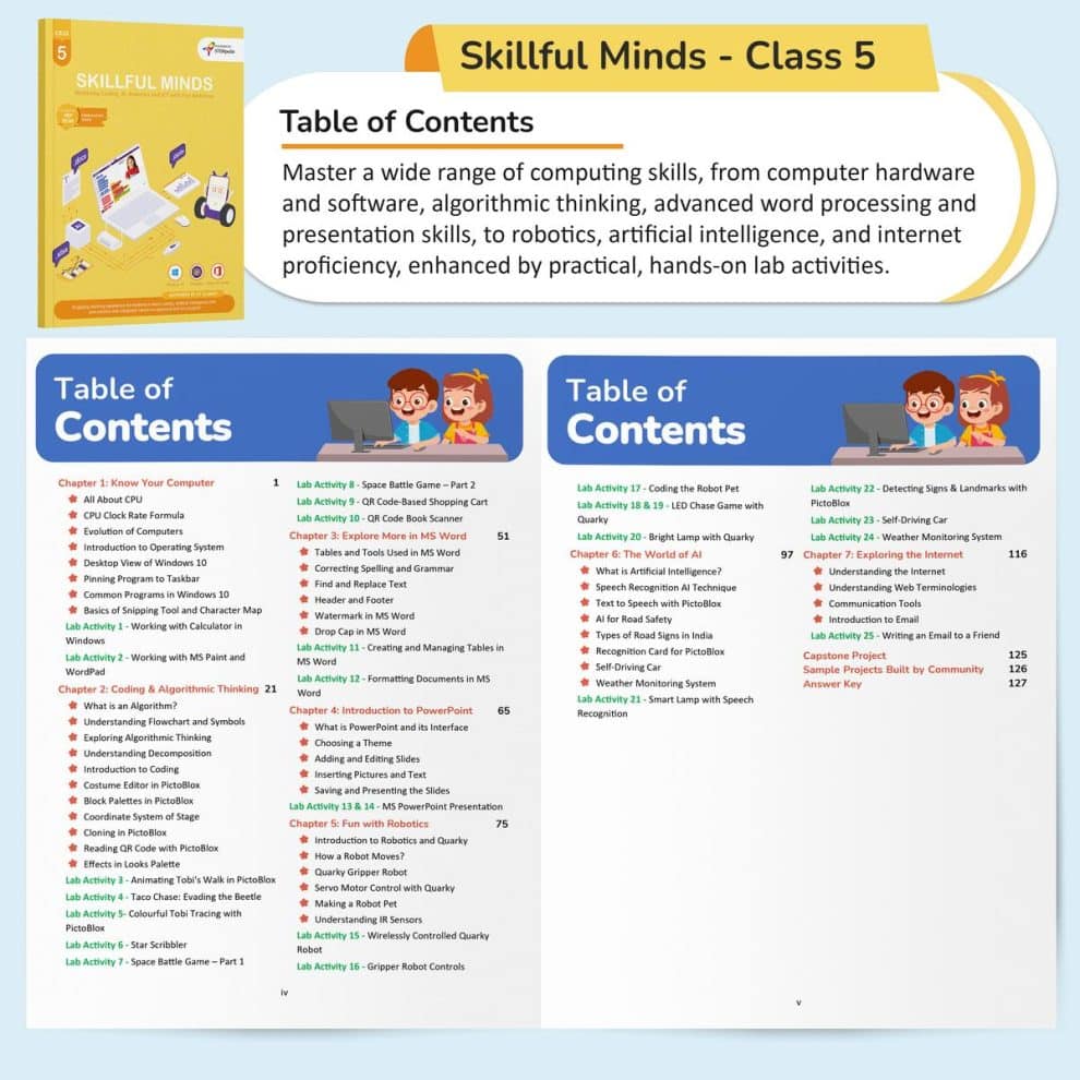 CBSE Class 5 AI, Coding, Robotics, and Computer Book