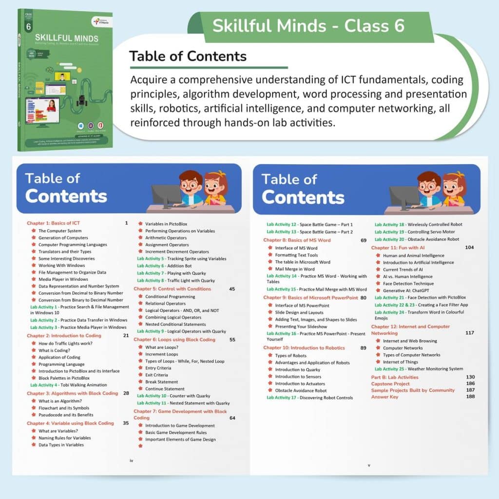 CBSE Class 6 AI, Coding, Robotics, and Computer Book