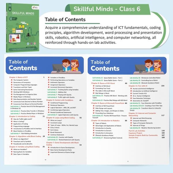 CBSE Class 6 AI, Coding, Robotics, and Computer Book