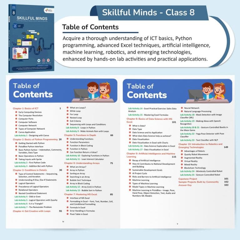 CBSE Class 8 AI, Coding, Robotics, and Computer Book