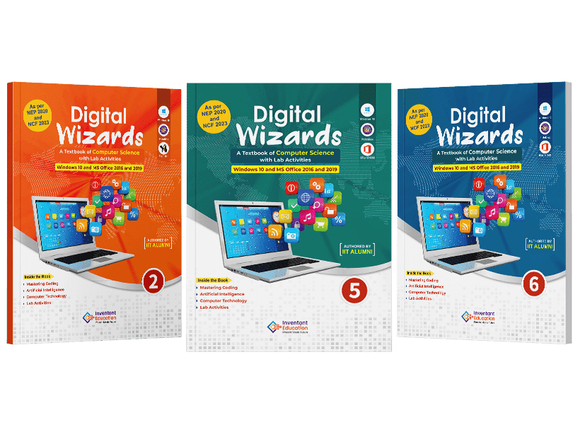Digital Wizards: CBSE Computer Books with Coding & AI for Classes 1-8