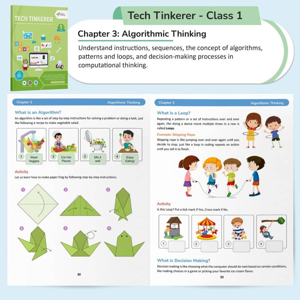 Icse Coding Ai Robotics And Computer Book Class 1 Tech Tinkerer