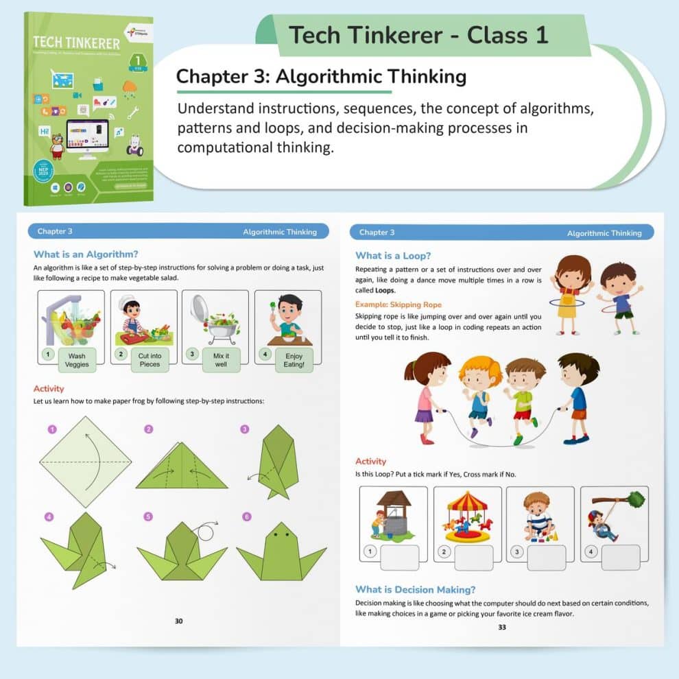 Icse Coding Ai Robotics And Computer Book Class 1 Tech Tinkerer