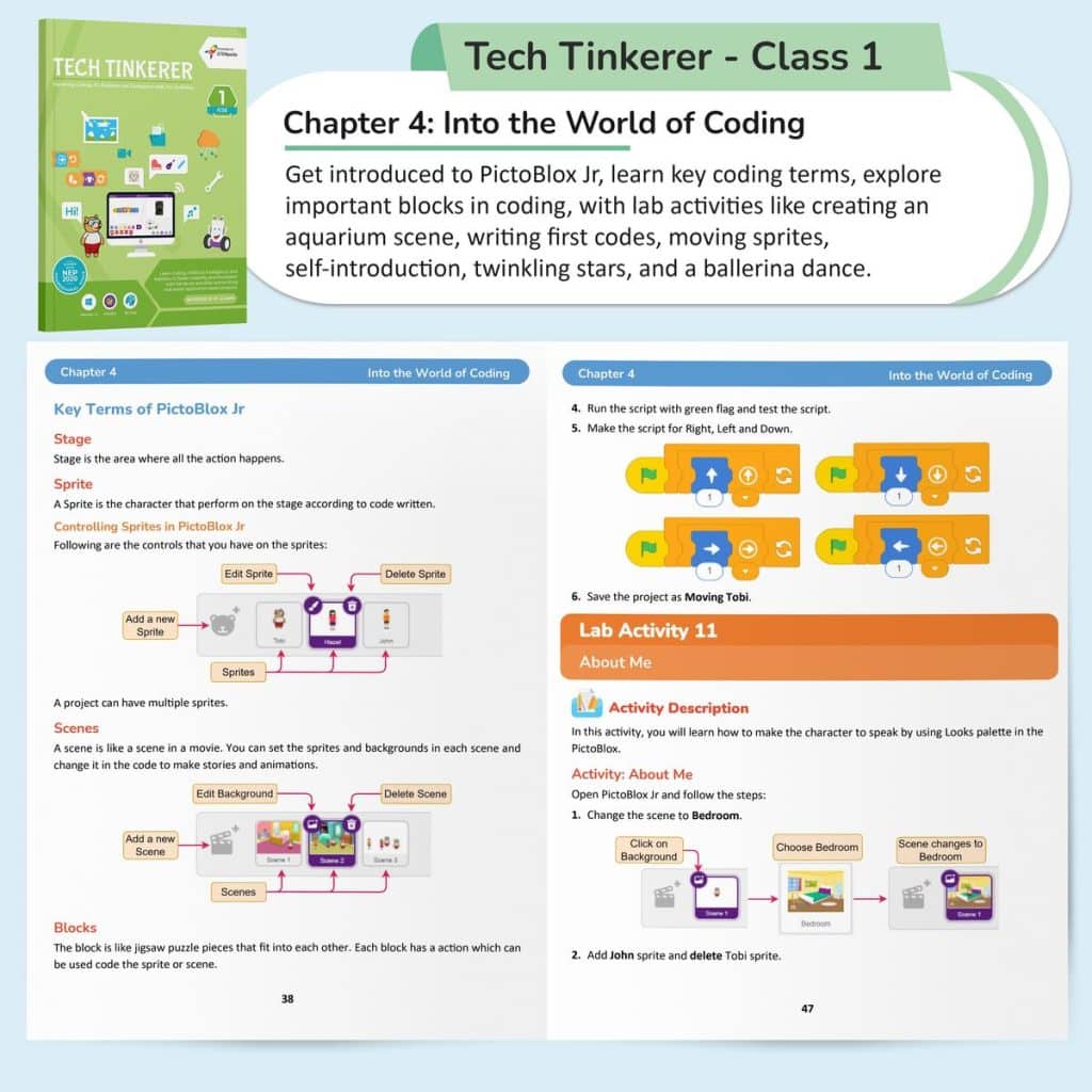 Icse Coding Ai Robotics And Computer Book Class 1 Tech Tinkerer