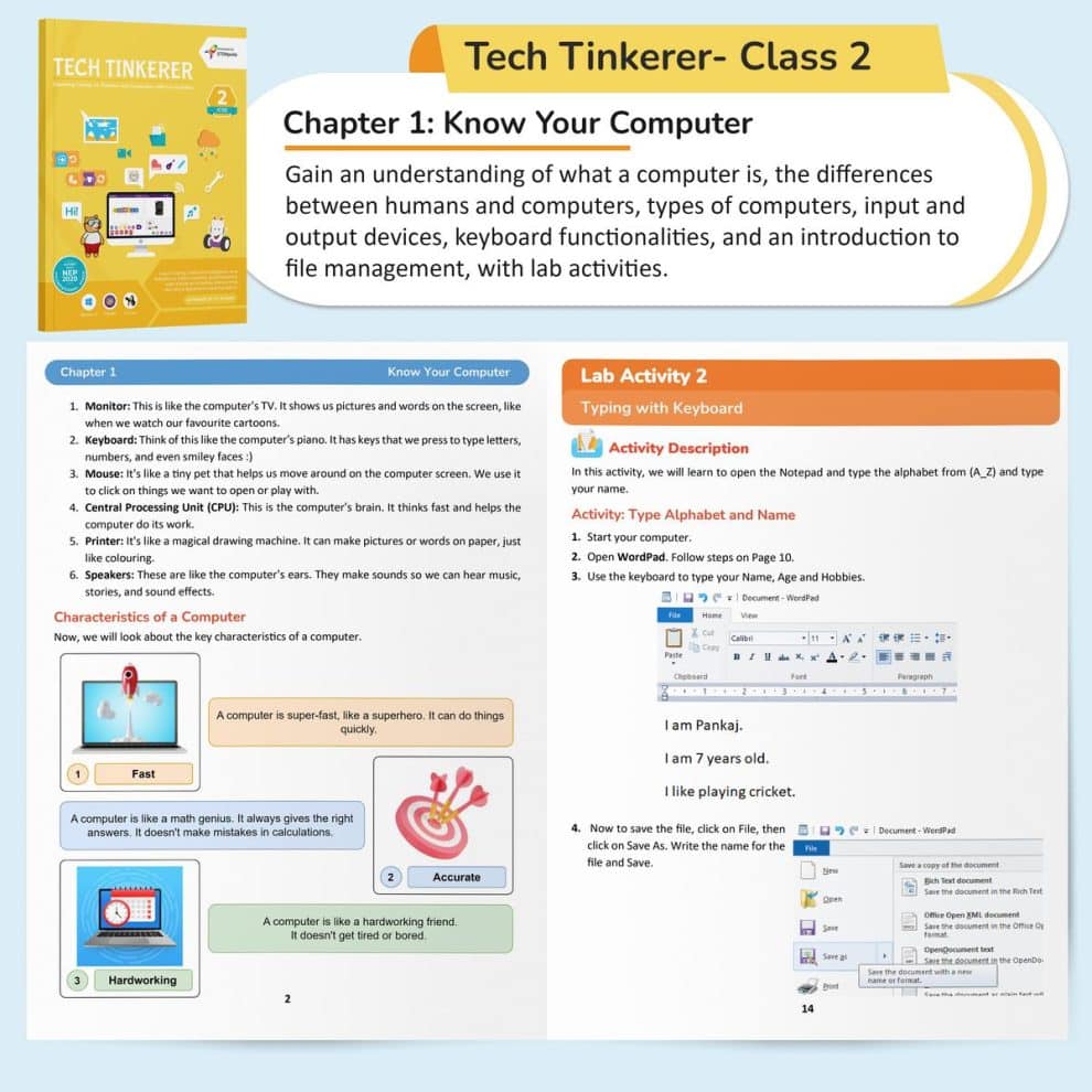 Icse Coding Ai Robotics And Computer Book Class 2 Tech Tinkerer