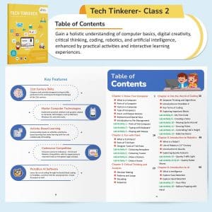 ICSE Coding, AI, Robotics and Computer Book – Class 2 | Tech Tinkerer