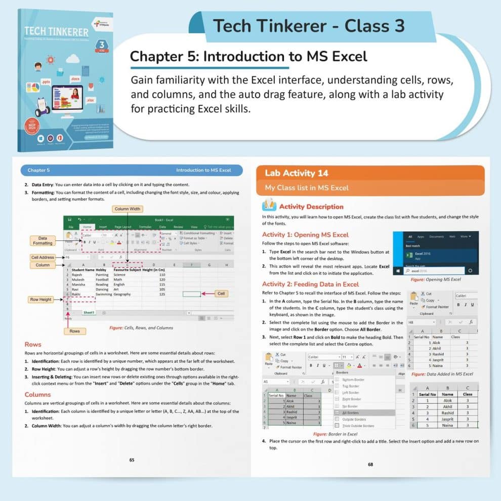 ICSE Coding, AI, Robotics and Computer Book – Class 3 | Tech Tinkerer
