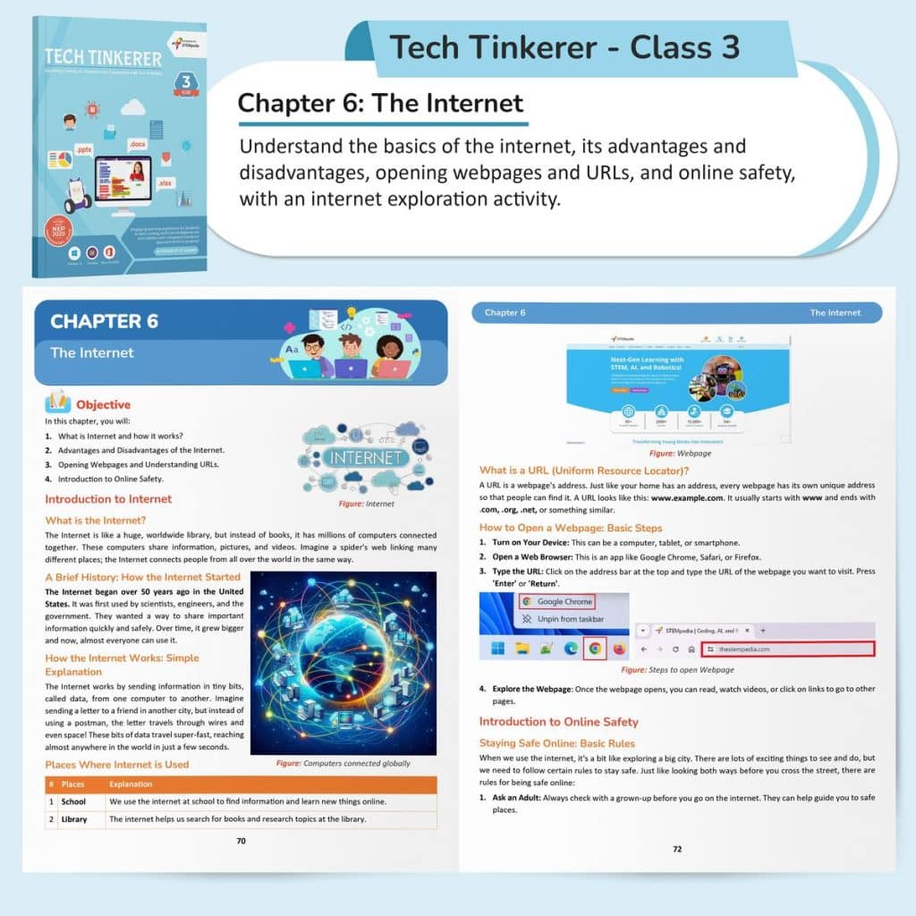 ICSE Coding, AI, Robotics and Computer Book – Class 3 | Tech Tinkerer