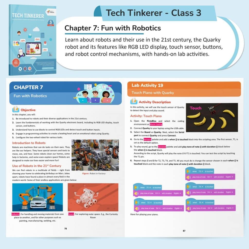 Tech Tinkerer: Computer Book for Class 3 (ICSE) on ICT, Coding, AI, Robotics
