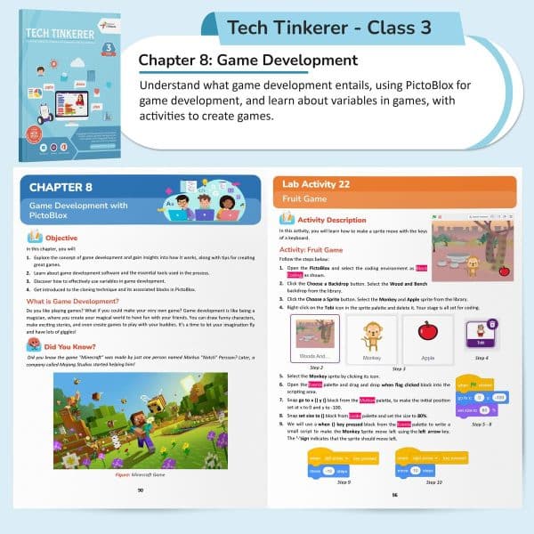 ICSE Coding, AI, Robotics and Computer Book – Class 3 | Tech Tinkerer